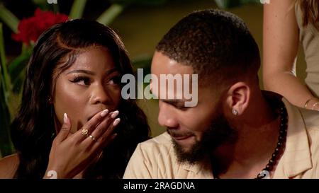 TEMPTATION ISLAND, from left: Leonila Paris' Pedro, Nzubechukwu Great ...