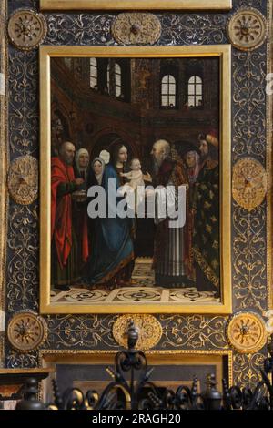'Presentazione di Gesù al tempio' by Romanino depicts the biblical ...