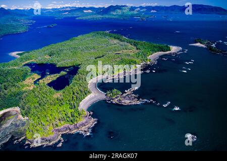 Aerial image of Catala Island, BC, Canada Stock Photo - Alamy