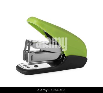 New bright green stapler isolated on white Stock Photo - Alamy