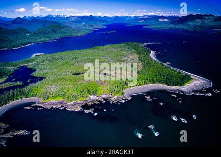 Aerial image of Catala Island, BC, Canada Stock Photo - Alamy