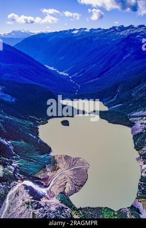 Aerial image of Cummins Lakes Provincial Park, Rocky Mountains, BC ...