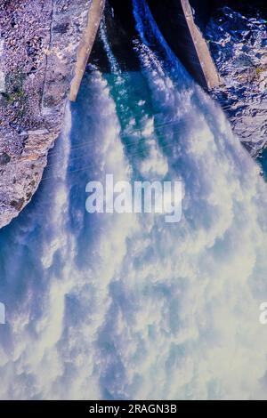 Aerial image of the Duncan Dam, Duncan Lake, BC, Canada Stock Photo - Alamy