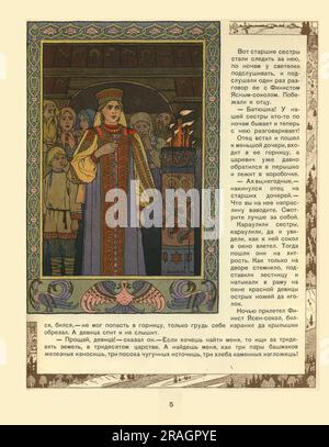 Illustration for the Russian Fairy Story "Feather Of Finist Falcon ...