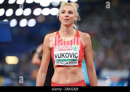 Marija Vukovic (Montenegro). High Jump Silver Medal. European ...