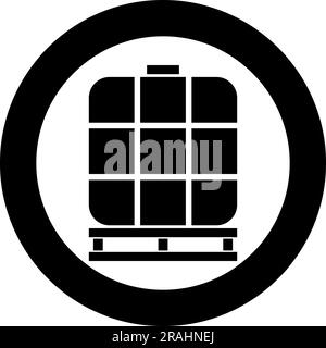 IBC intermediate bulk container tank for liquids fluid water storage ...