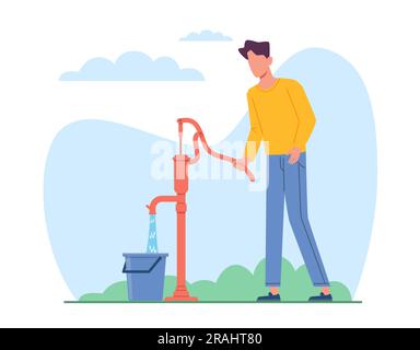 Design of mechanical pump for pumping water from an underground well ...