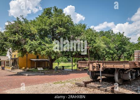 Dallas, TX, USA. 2 June 2023. Old City Park living history with 19th ...