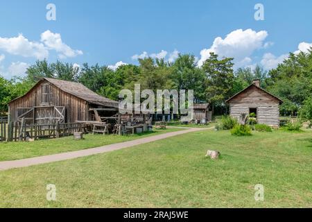 Dallas, TX, USA. 2 June 2023. Old City Park living history with 19th ...