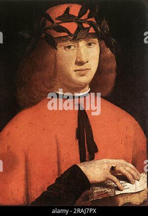 Giovanni Antonio Boltraffio - Portrait Gerolamo Casio 1495 Stock Photo ...