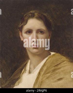 This 1898 study by William-Adolphe Bouguereau, *Etude de tête de Femme ...