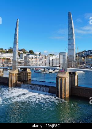 UK, Devon, Torquay Harbour Bridge Stock Photo - Alamy