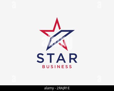 Luxury Red Star logo designs template, Elegant Star logo designs Stock ...