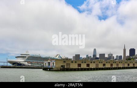 Ruby Princess cruise ship docked San Francisco California USA Stock ...