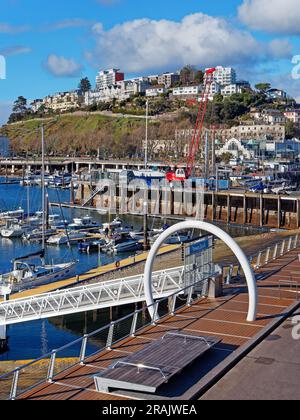 torquay town dock torbay devon england uk gb Stock Photo - Alamy