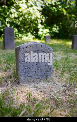 boundary stones in germany in rauscherpark Stock Photo - Alamy