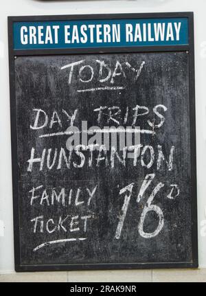 Hunstanton Railway Station Stock Photo - Alamy