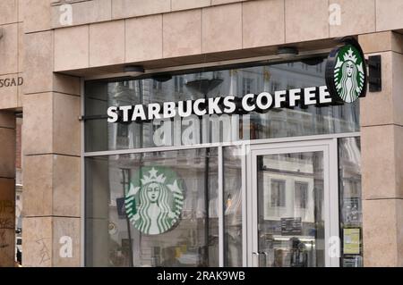 04 July 2023/Seattle coffe chain starbucks coffee cafe in danish ...