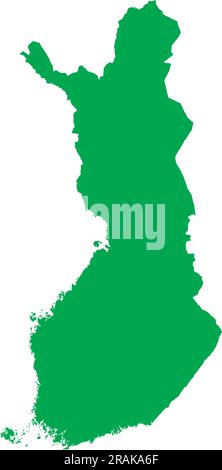 GREEN CMYK color map of EUROPE (with country borders Stock Vector Image ...