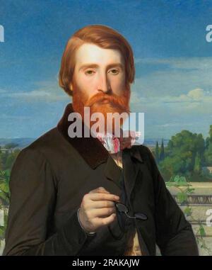 'Alfred Bruyas' by Alexandre Cabanel is a portrait painting depicting ...