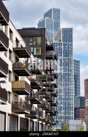 Regeneration of the Nine Elms district of London, England, UK Stock ...