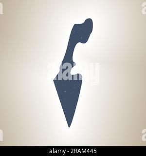 Israel poster. Map of the country with colorful regions. Shape of ...