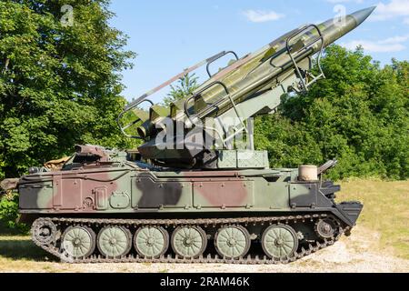 Soviet-made old medium-range anti-aircraft missiles Stock Photo - Alamy