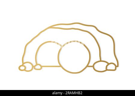 Holy week Christ cave icon cartoon vector. Holiday celebration. Bible ...
