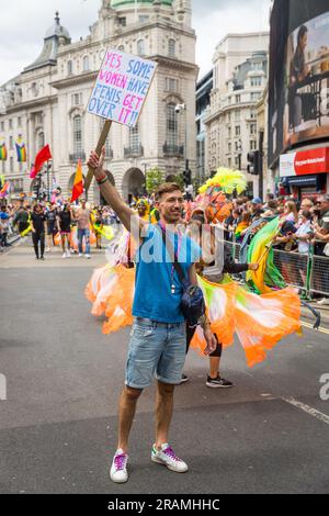 Trans women are women placard at London Trans Pride 2025 Stock Photo ...