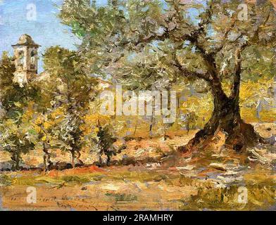 William Merritt Chase - Olive Trees Florence 1911 Stock Photo - Alamy