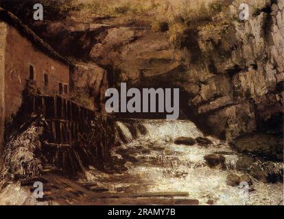 Courbet Gustave - the Source of the Loue 2 Stock Photo - Alamy
