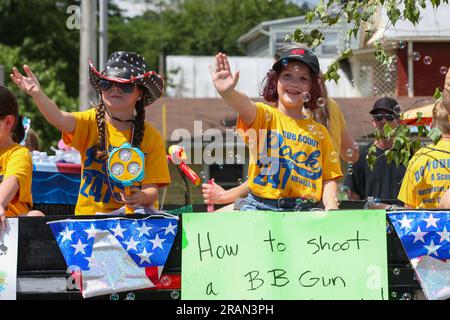 Boy scout float Stock Photo - Alamy