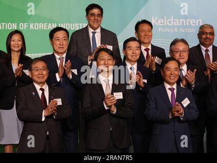 05th July, 2023. Asian biz summit South Korean Trade Minister Ahn Duk ...