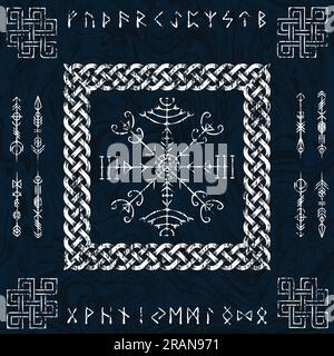 Veldismagn Icelandic rune protection symbol Stock Vector Image & Art ...