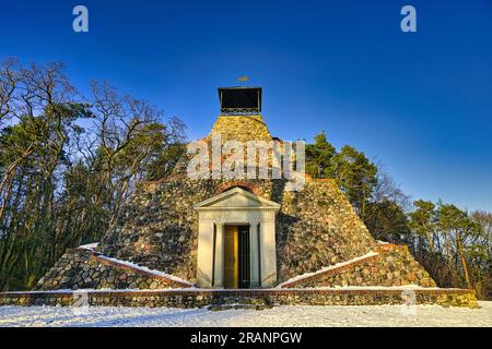 The largest pyramid in Germany, the rock pyramid in Garzau Stock Photo ...