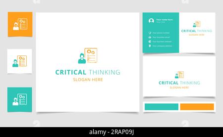 Assertiveness logo design with editable slogan. Branding book and ...