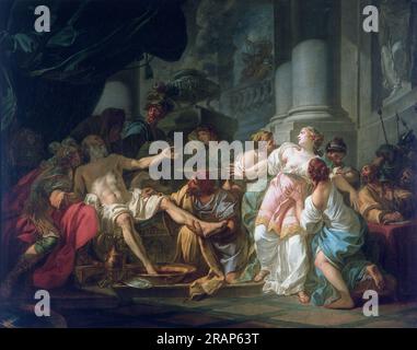 The death of Seneca , painting by Jacques Louis David Stock Photo - Alamy