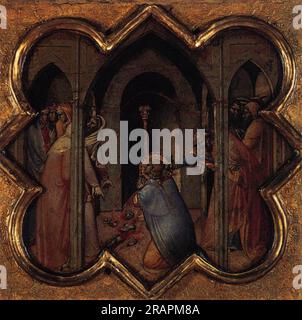 Scenes from the Life of St Thomas by Luca di Tommé Stock Photo - Alamy