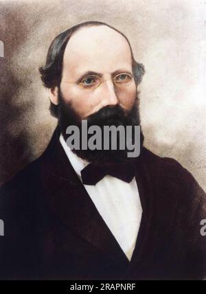 portrait of bernhard riemann 1826 1866 mathematician Stock Photo - Alamy