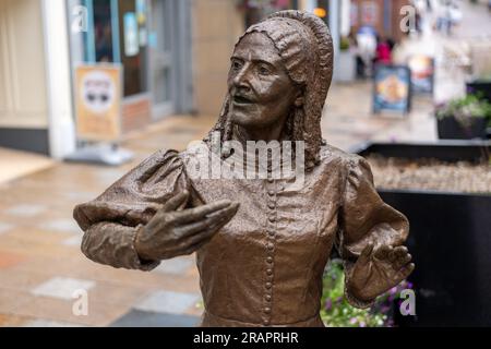 Statue of Elizabeth Clarke Wolstenholme-Elmy, suffragist women's right ...