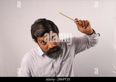 handsome mature teacher and students in computer lab classroom Stock ...