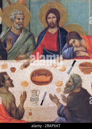 The Last Supper 1311 by Duccio Stock Photo - Alamy