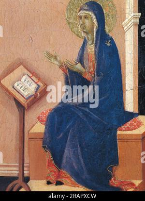 The Annunciation (Fragment) 1311 by Duccio Stock Photo - Alamy