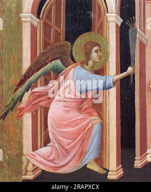 The Annunciation (Fragment) 1311 by Duccio Stock Photo - Alamy