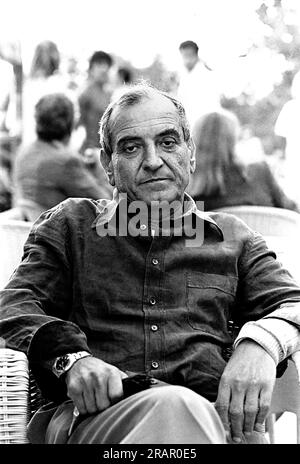 Goffredo Parise, Italian writer and journalist, wearing an elegant suit ...