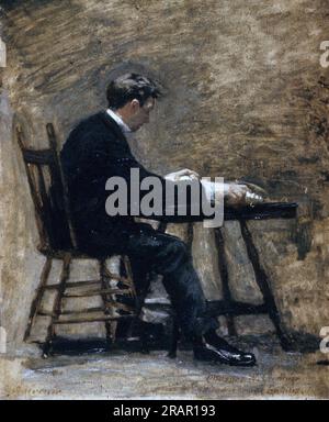 Thomas Eakins - Between Rounds Study Timer 1899 Stock Photo - Alamy