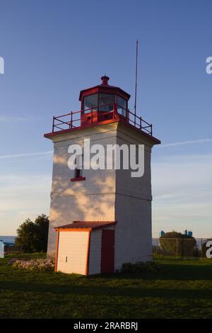 Goderich historical lighthouse at sunset Stock Photo - Alamy