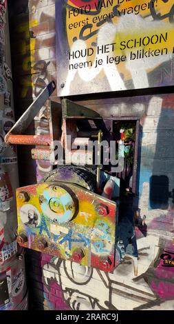 AMSTERDAM - MARCH 2: Graffiti on NDSM-werf walls Stock Photo - Alamy