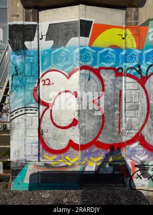 AMSTERDAM - MARCH 2: Graffiti on NDSM-werf walls Stock Photo - Alamy