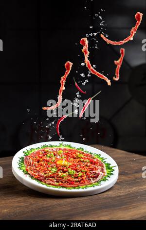 beef roll for hot pot,yakiniku, sukiyaki and shabu used Stock Photo - Alamy